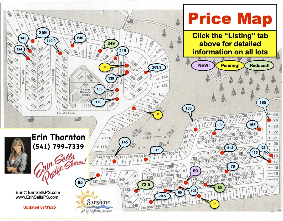 Price Map – Erin Sells Pacific Shores